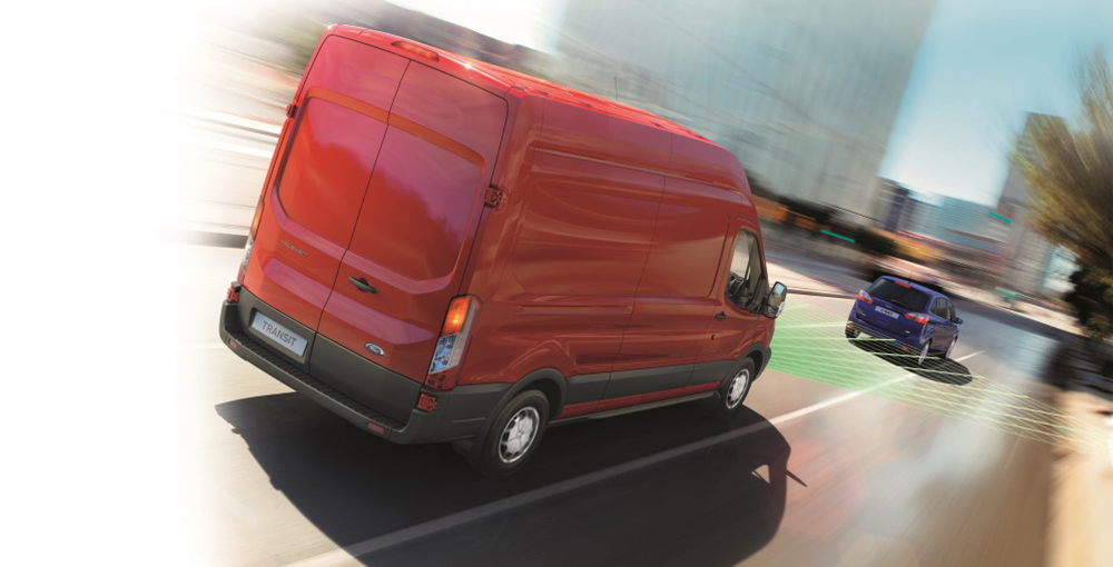 Il Pre-Collision Assist su Ford Transit e Transit Custom