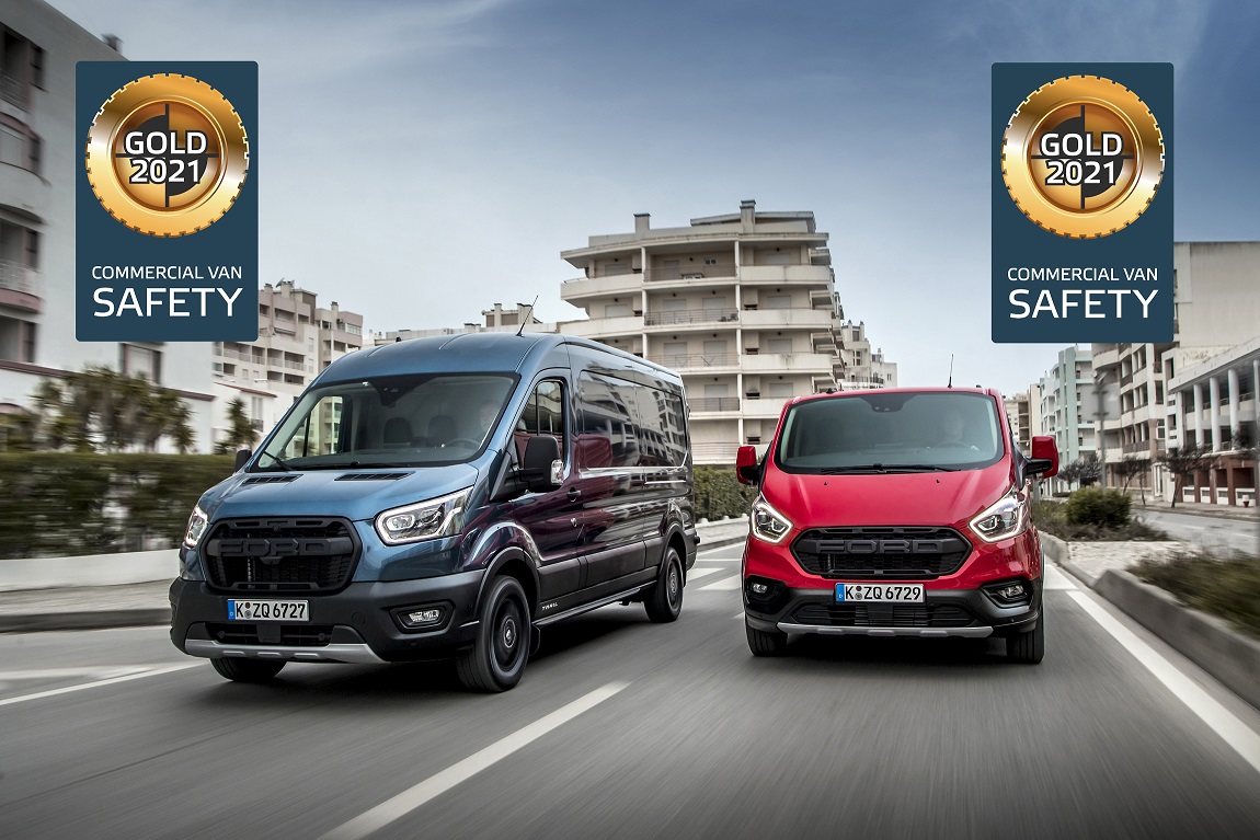 Ford Transit Custom: premio Gold da Euro NCAP per l'assistenza alla guida