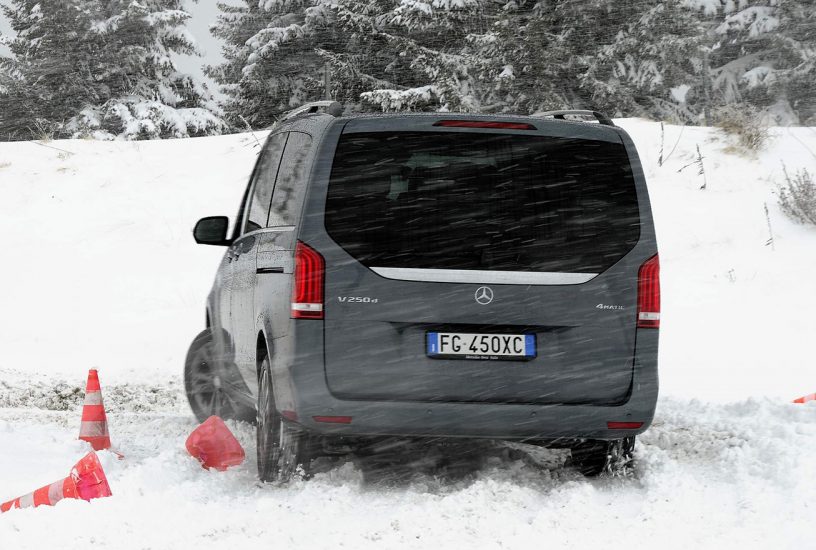 Mercedes-Benz Vito Tourer 4x4, la prova su strada e sulla neve